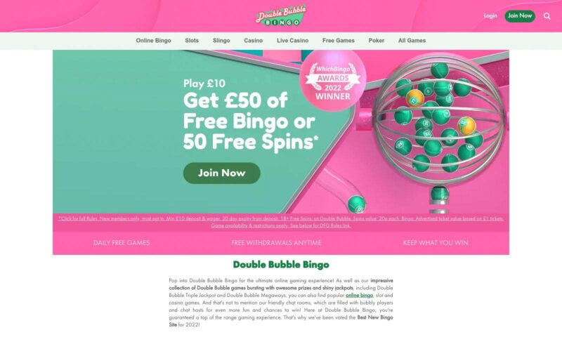 Double Bubble Bingo Sister Sites & Review | Gamesys (2023)