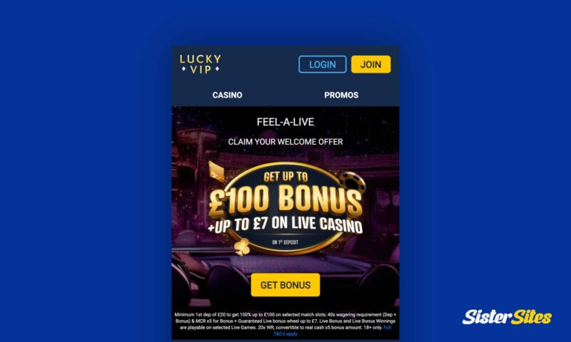 Lucky VIP Sister Sites & Review | Rank Group (2023)